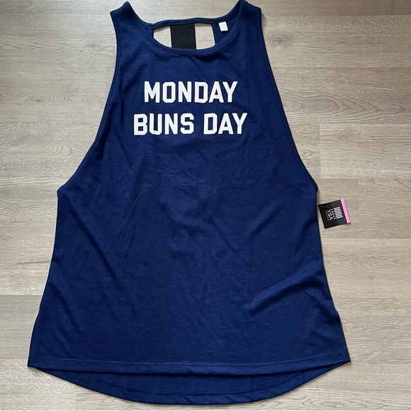 Victoria's Secret | Tops | Nwt Victorias Secret Sport Navy Blue Muscle ...